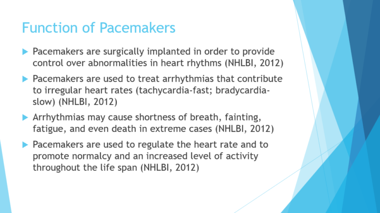 Pacemakers, Power Point Presentation With Speaker Notes Example