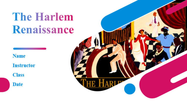 The Harlem Renaissance, Power Point Presentation Example