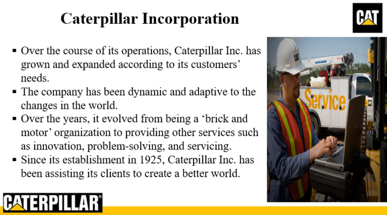 Caterpillar Inc. Leadership, Power Point Presentation With Speaker ...